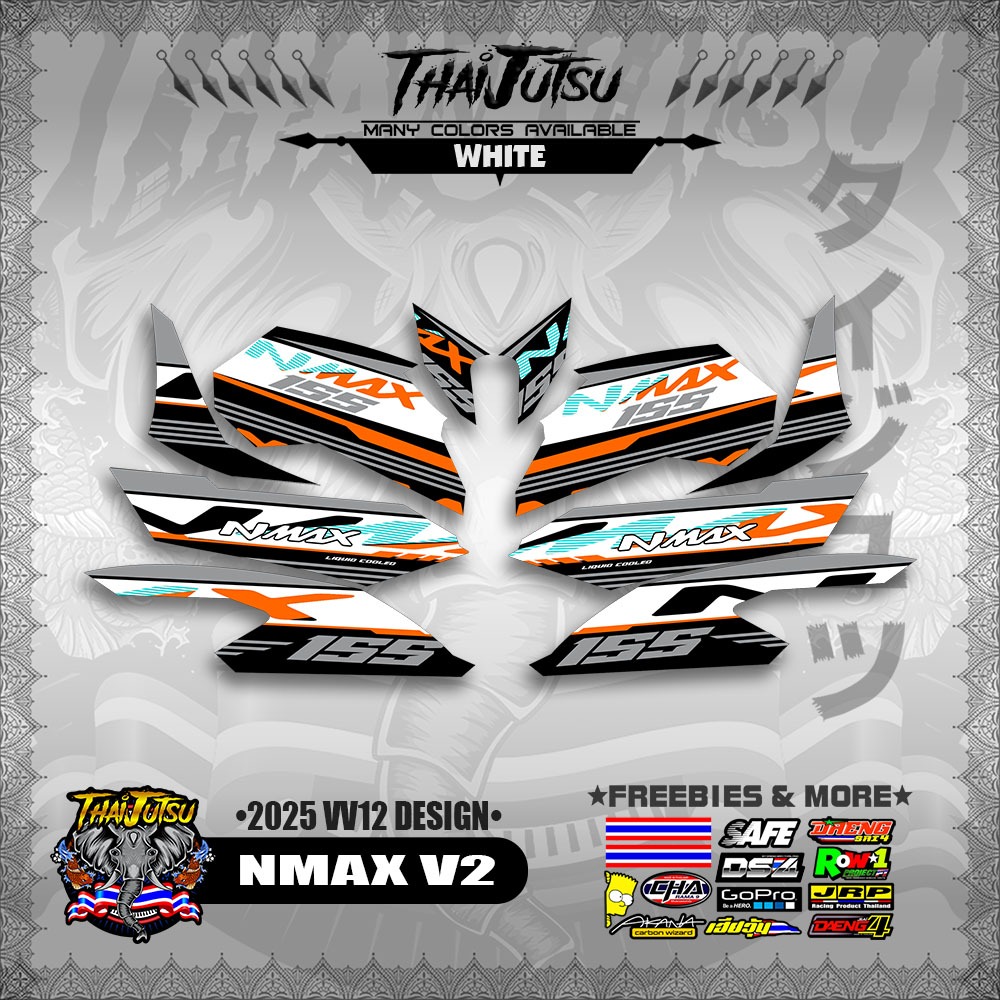 NMAX V2 MALAYSIAN STICKER DECALS ( 2025 VV12 DESIGN )【ThaijutsuStickers ...