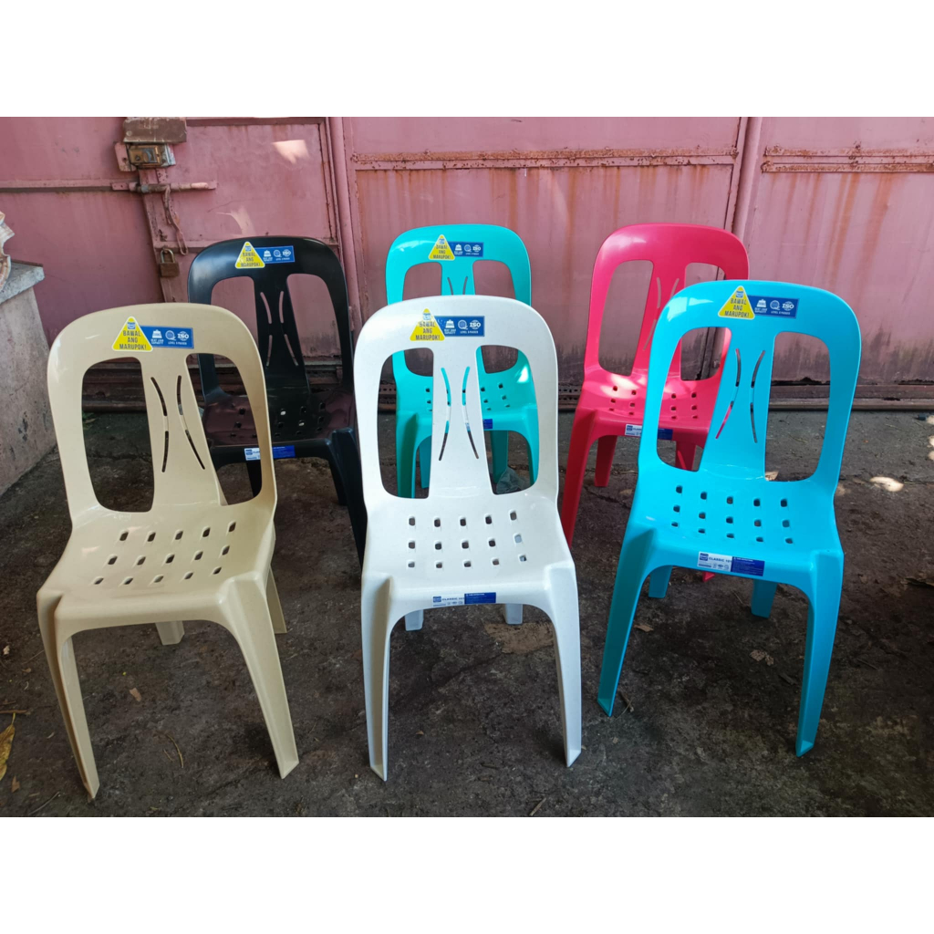 CHAIR URATEX MONOBLOC PLASTIC CHAIR STOCK #101(MAX. ORDER OF 5PCS PER ...