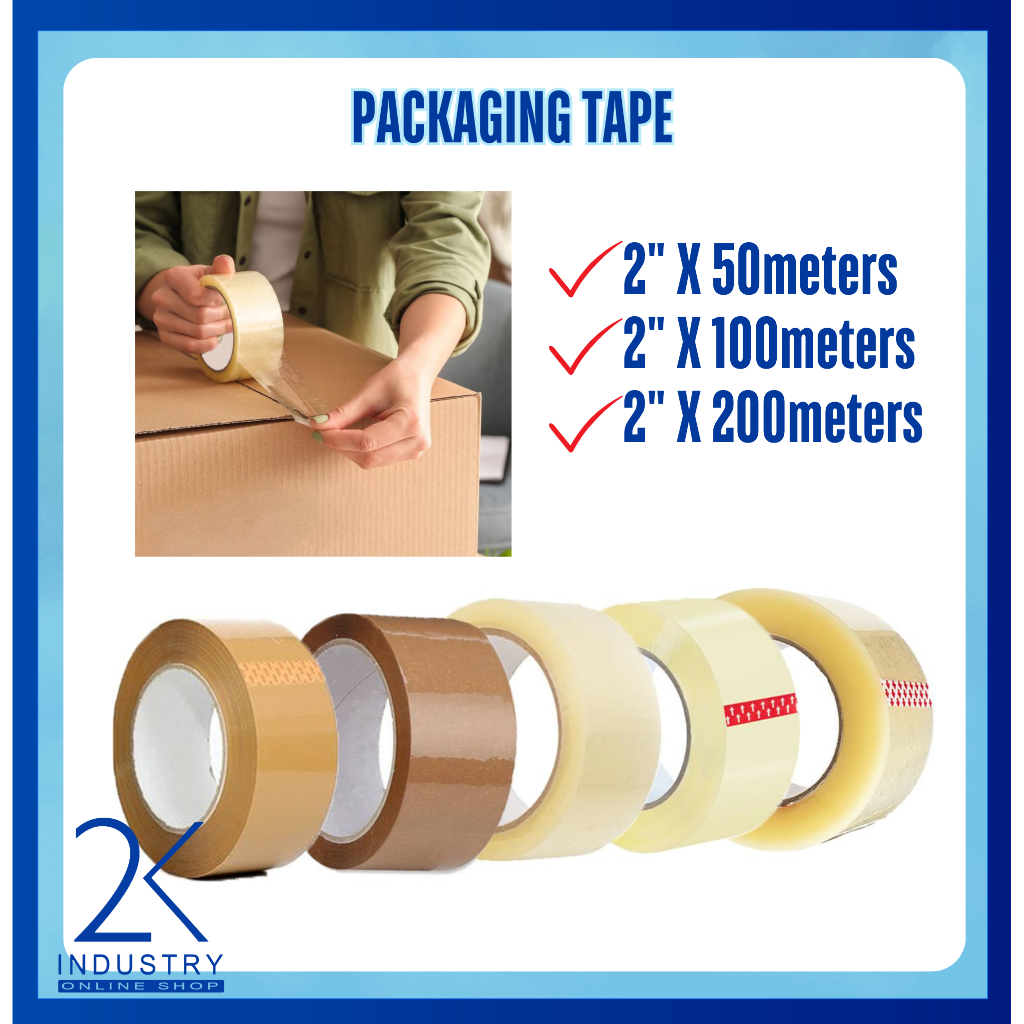 Clear & Brown Packaging Tape | 45 Microns Thick | Strong Adhesion ...