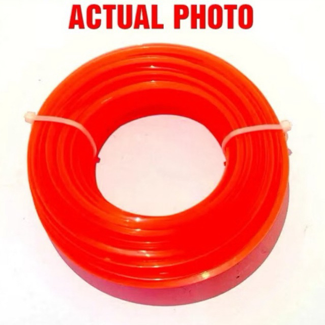 Fujihama Nylon String Trimmer Line 2.4mm x 100M Square Orange (Tansi ...