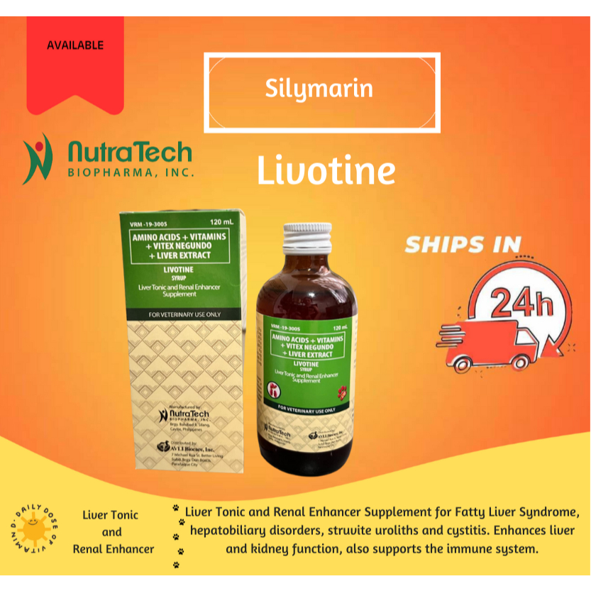 Livotine Syrup 120ml Liver Tonic and Renal Enhancer Supplement Amino ...