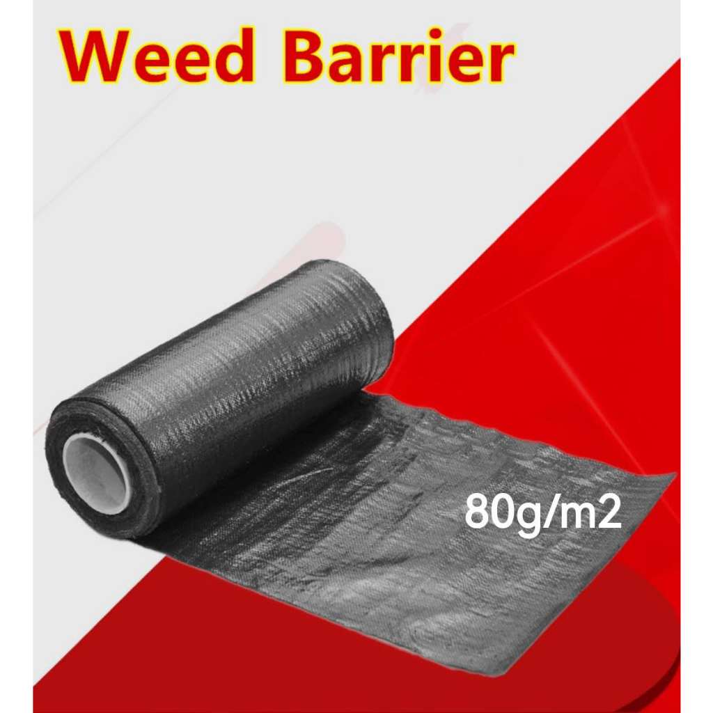 COD WEED BARRIER FABRIC HEAVY DUTY FILM ANTI GRASS FOR GARDEN 80G/M2 ...