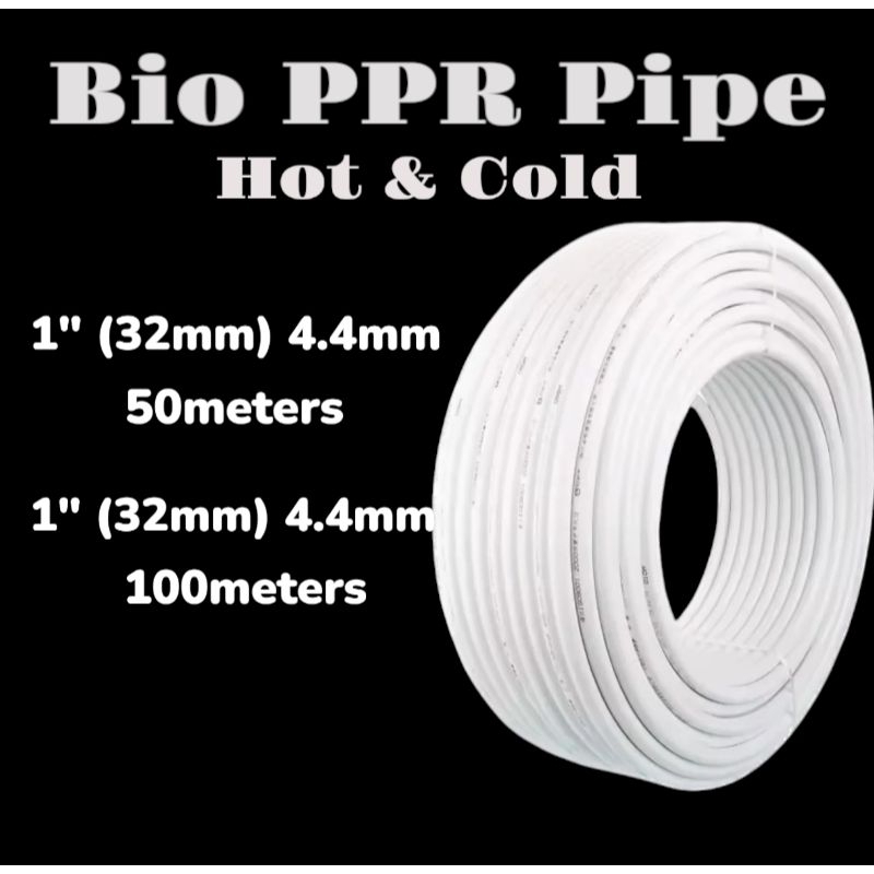 Bio Pipe PPR Pipe PN20 PER ROLL 100m 1 inch Diameter | Shopee Philippines