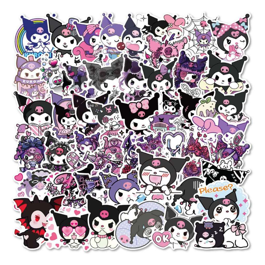 50pcs cartoon cute graffiti stickers gift bag seal stickers da ...