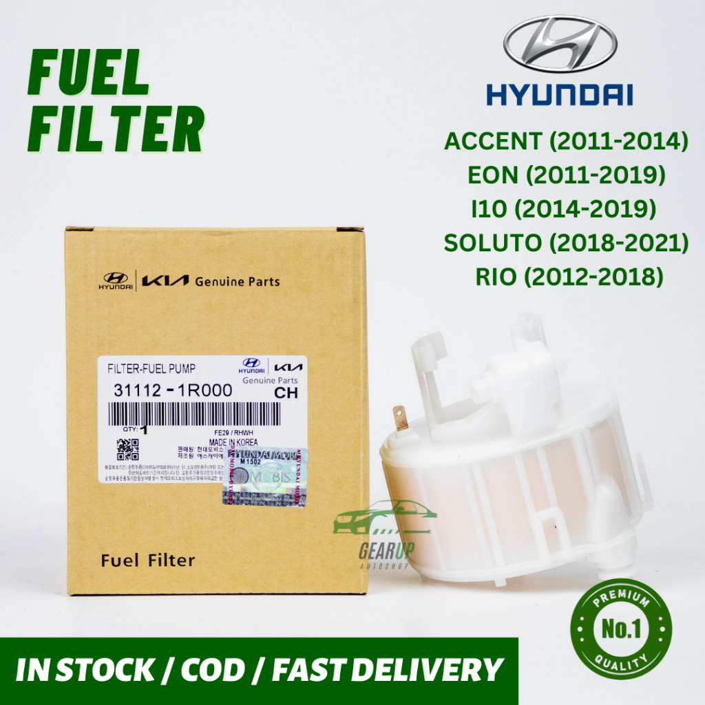 Gear Up FUEL FILTER for HYUNDAI ACCENT (2011-2014) / EON (2011-2019 ...