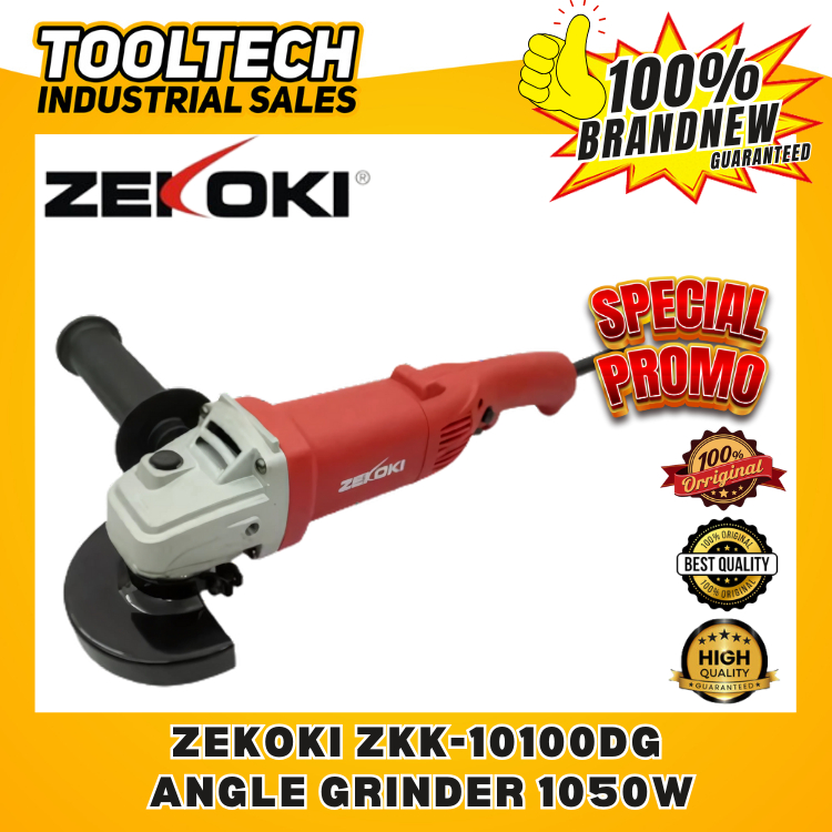 ZEKOKI ZKK-10100DG ANGLE GRINDER 1050W *Tooltech* | Shopee Philippines