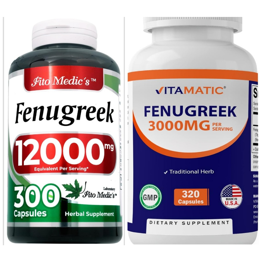 300 Capsules Fenugreek Seed Extra Strength Supplement | Fito Medic ...