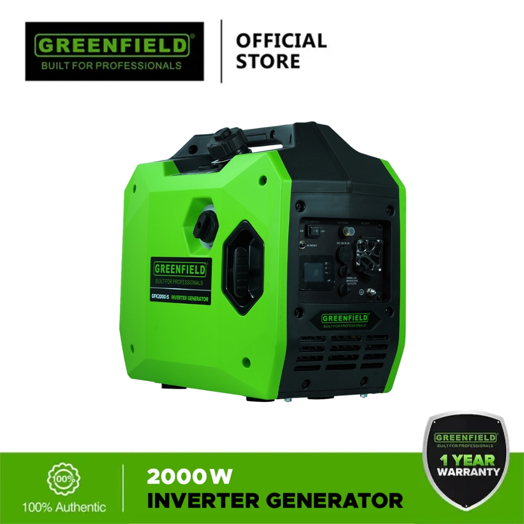 Greenfield Inverter Generator Gasoline 2000W 60Hz Smart RPM | Shopee ...