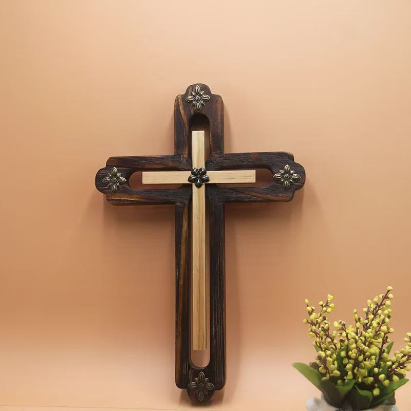Quality cross pendant decoration wall hanging wall decoration Wooden ...
