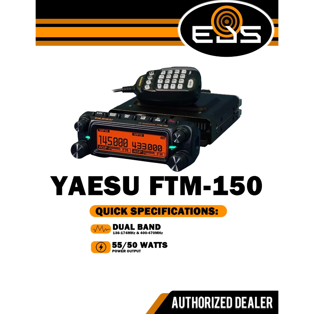 YAESU FTM 150 DUAL BAND RADIO CROSSBAND BASE RADIO | Shopee Philippines
