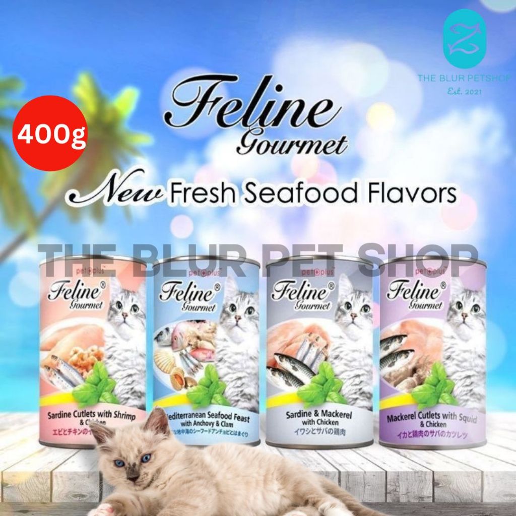 Feline Gourmet 400g Cat Wet Food Cat Essentials Accessories | Shopee ...