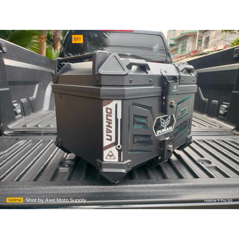 Duhan Hard Plastic top box 45L with Backrest | Shopee Philippines