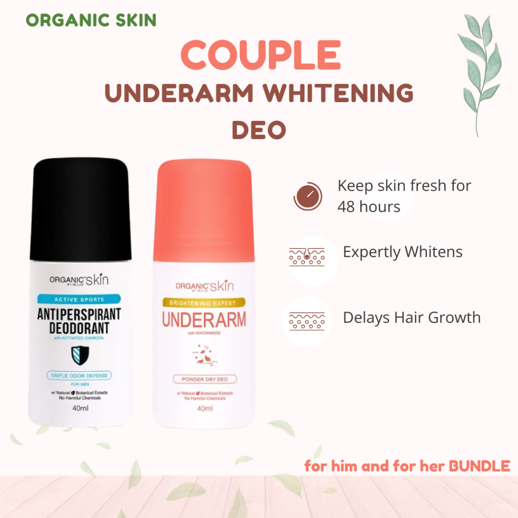 Organic Skin Japan Whitening Deodorant BUNDLE for Men and Woman ...