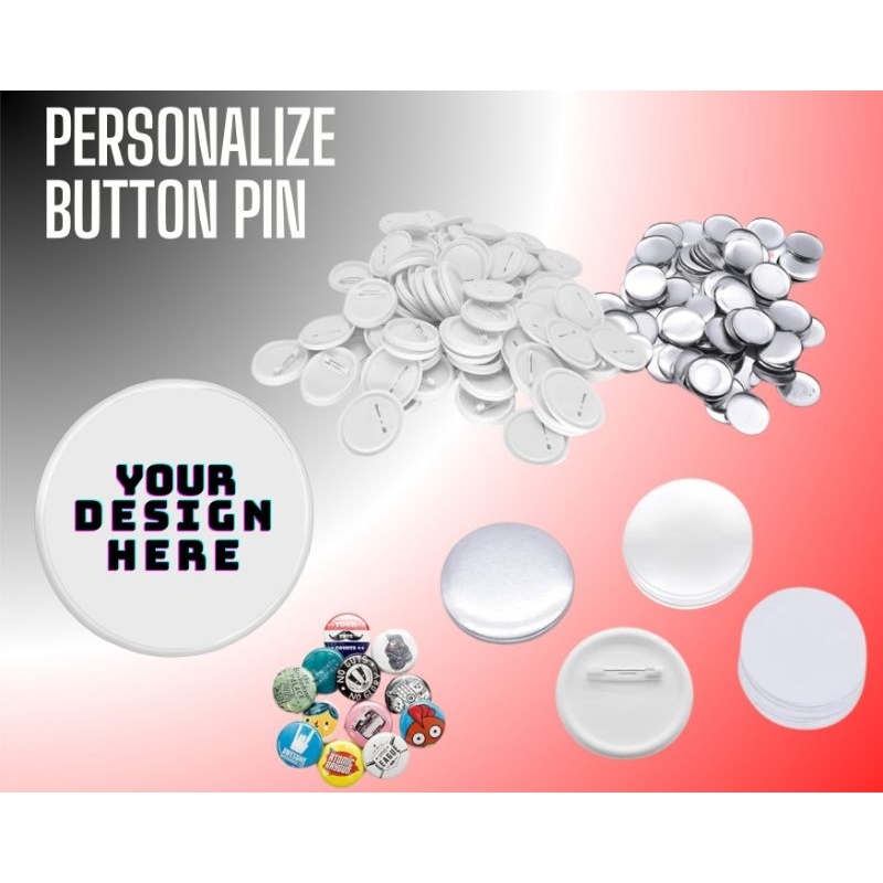 Personalize Button Pins Bulk Order Customize Print | Shopee Philippines