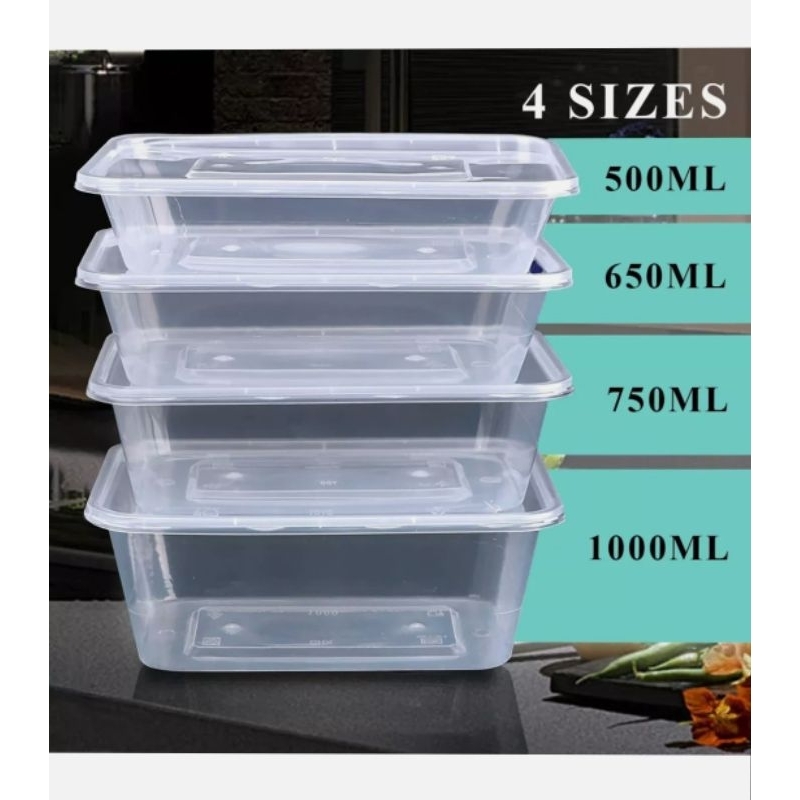 (30,50,100pcs) Microwavable food containers Microwavable plastic ...