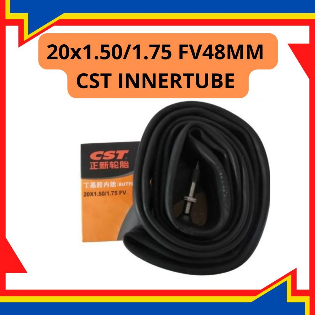 20x1.50 / 1.75 PRESTA VALVE 48MM 406 Cst Interior / innertube For ...
