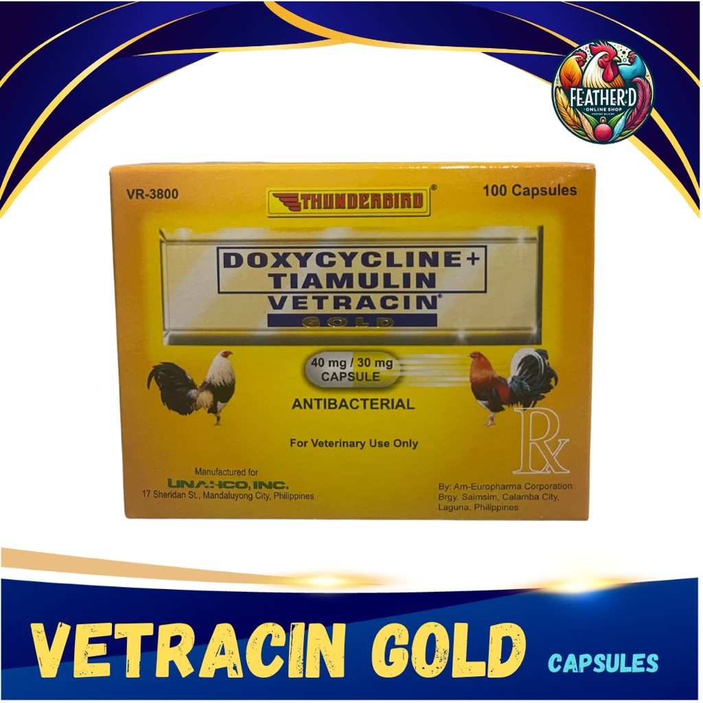 VETRACIN GOLD Antibacterial 1BOX-100capsules (FOR ANIMAL USE ONLY ...
