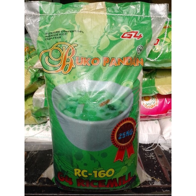 BUKO PANDAN 25kg RC 160 RICE by G4 | Shopee Philippines