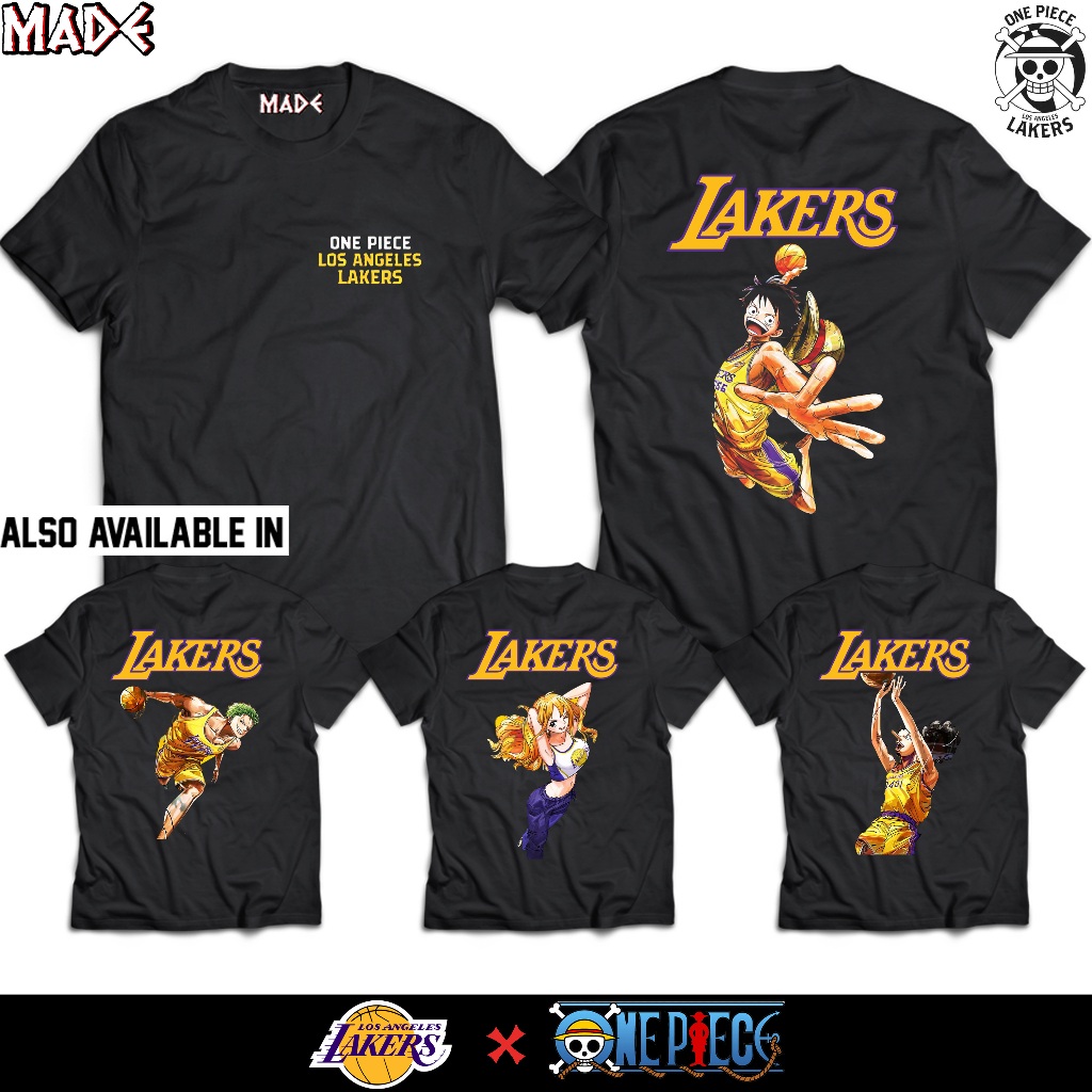 NBA LA Lakers x ONE PIECE - Luffy Zoro Nami Usopp Chopper Sanji Nico ...