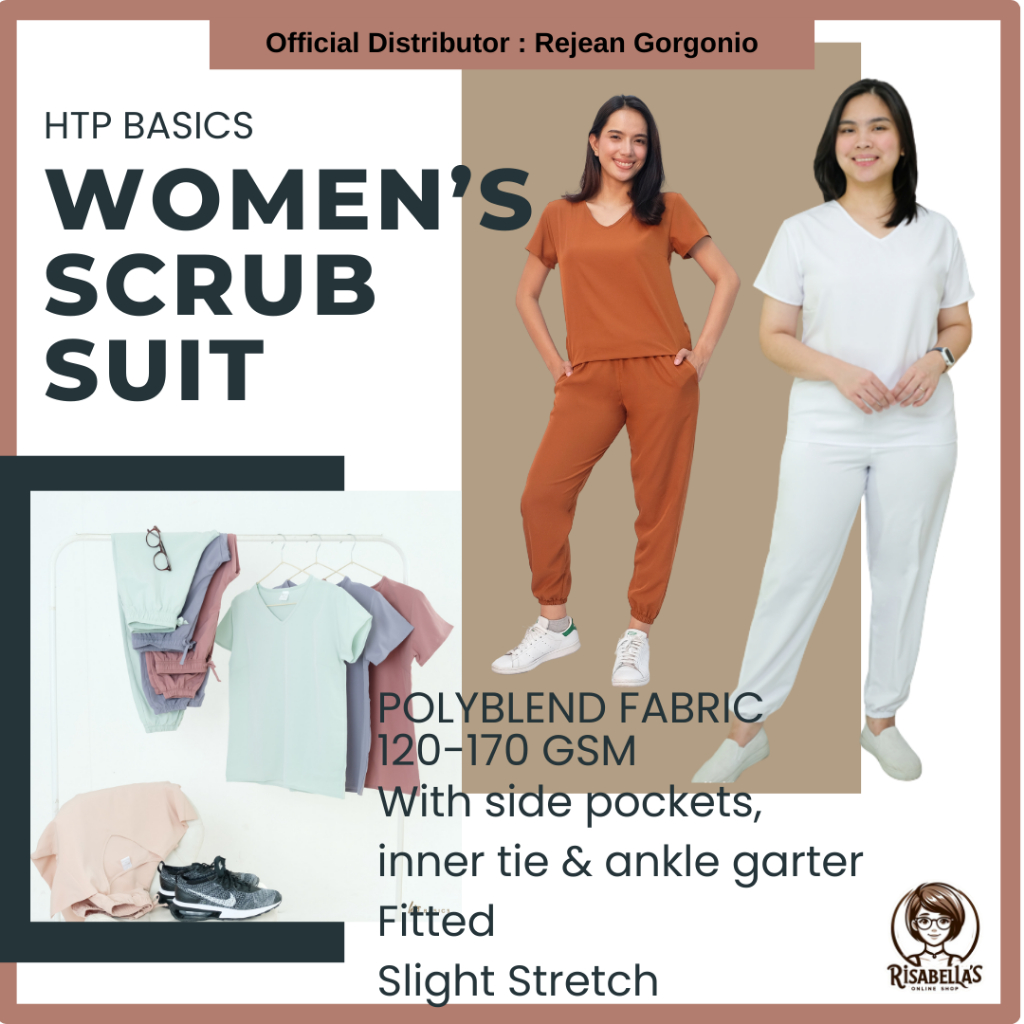 HTP Basics Women’s Unifit Scrub Suit / Scrubs for Nurse / Doctor ...