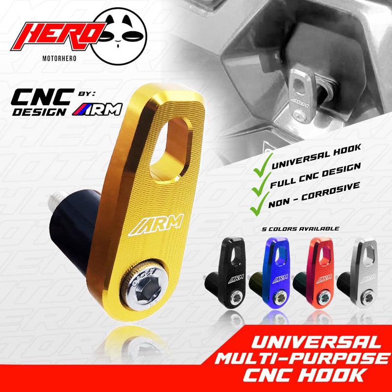 ARM Aluminum Hook CNC Multi-Purpose Universal With Sticker From ...