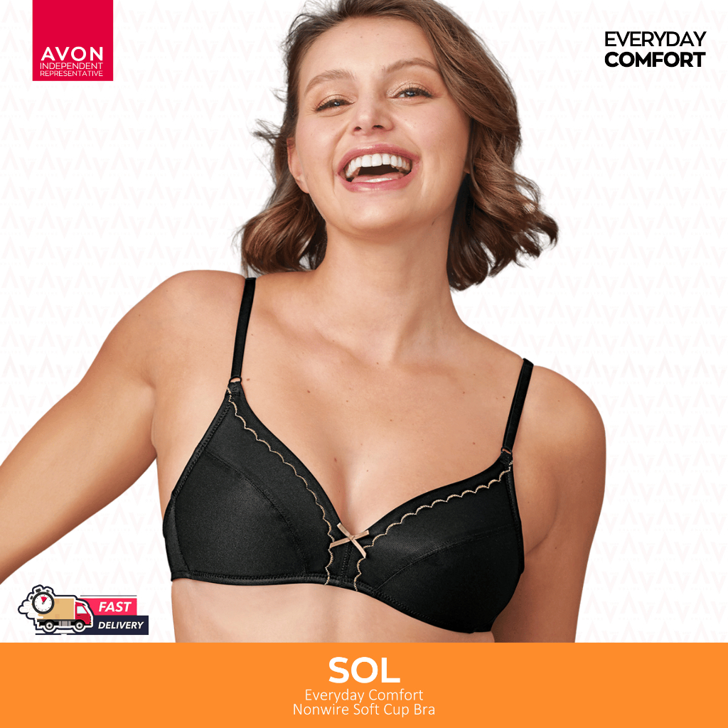 Avon Sol Non-wire Soft Cup Everyday Comfort Bra -Sid, Aya, Eli | Shopee Philippines