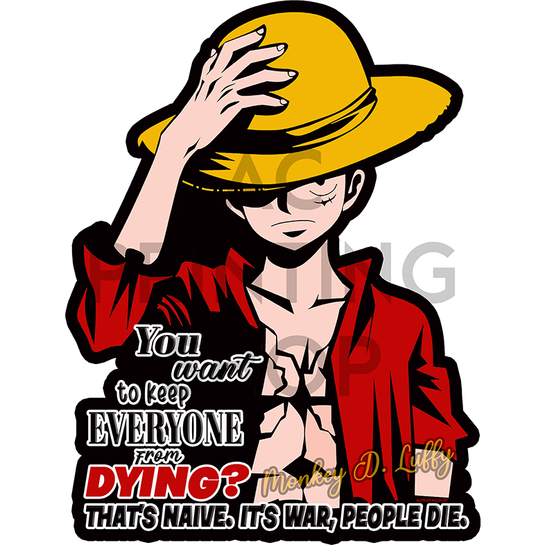 Monkey D. Luffy A4 Size Waterproof Stickers | Shopee Philippines