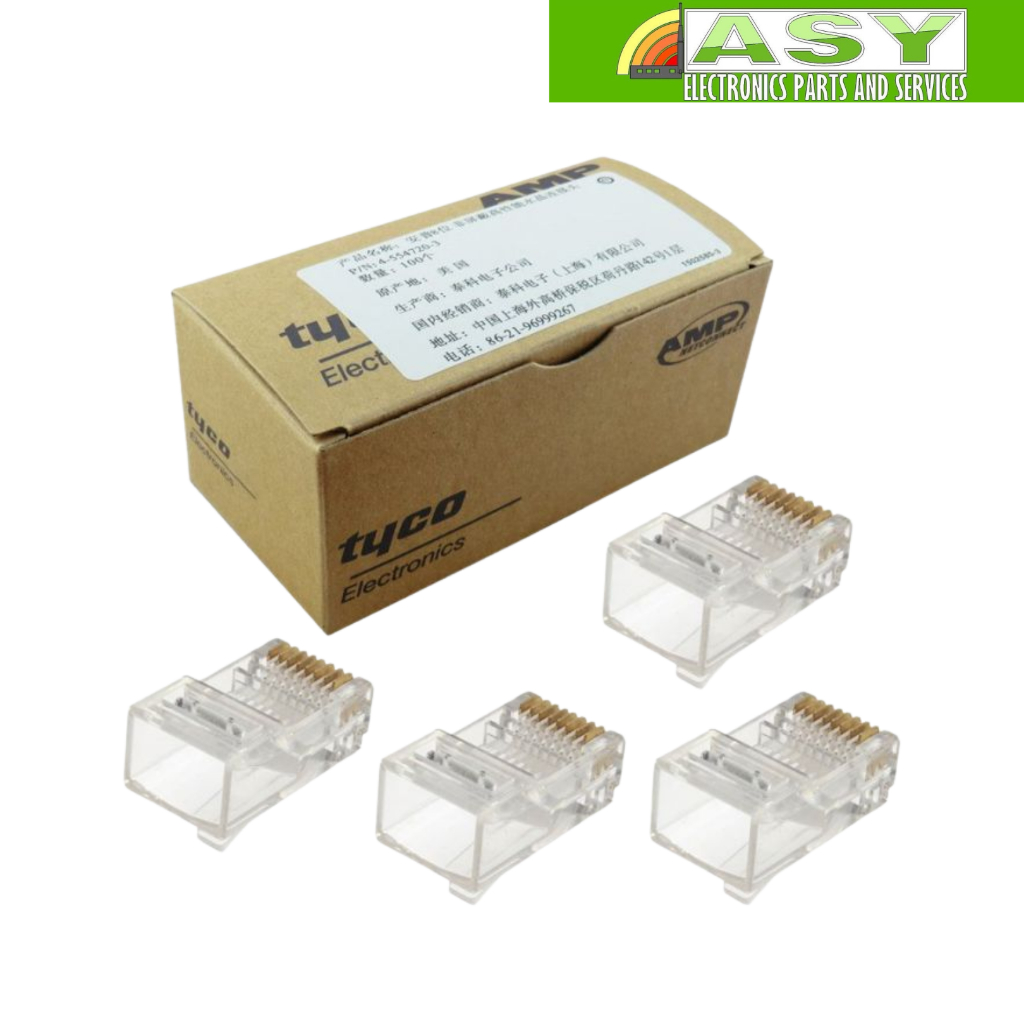 TYCO/AMP RJ45 CAT 5 PASSTHRU (100PCS PER BOX) | Shopee Philippines