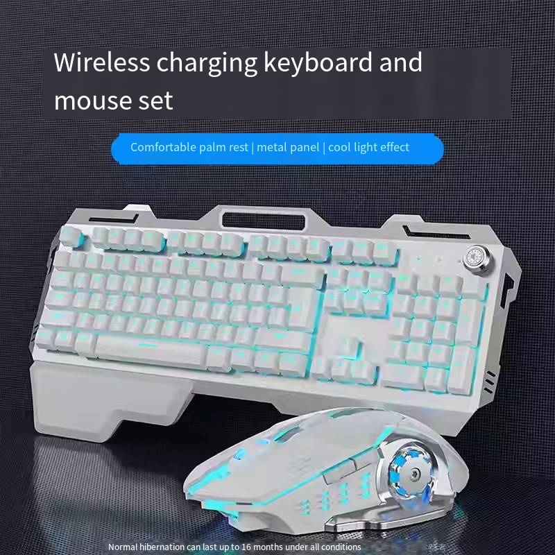Mechanical tea axis feel keyboard mouse headset set laptop wired ...