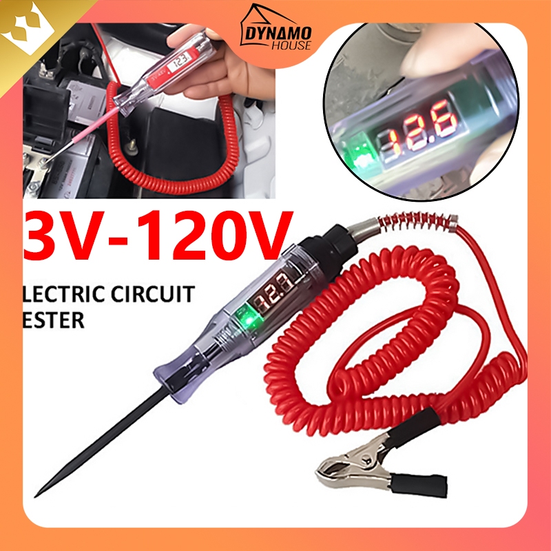 3V-120V DC Car Truck Voltage Circuit Tester Pen Auto Fuse Electrical ...