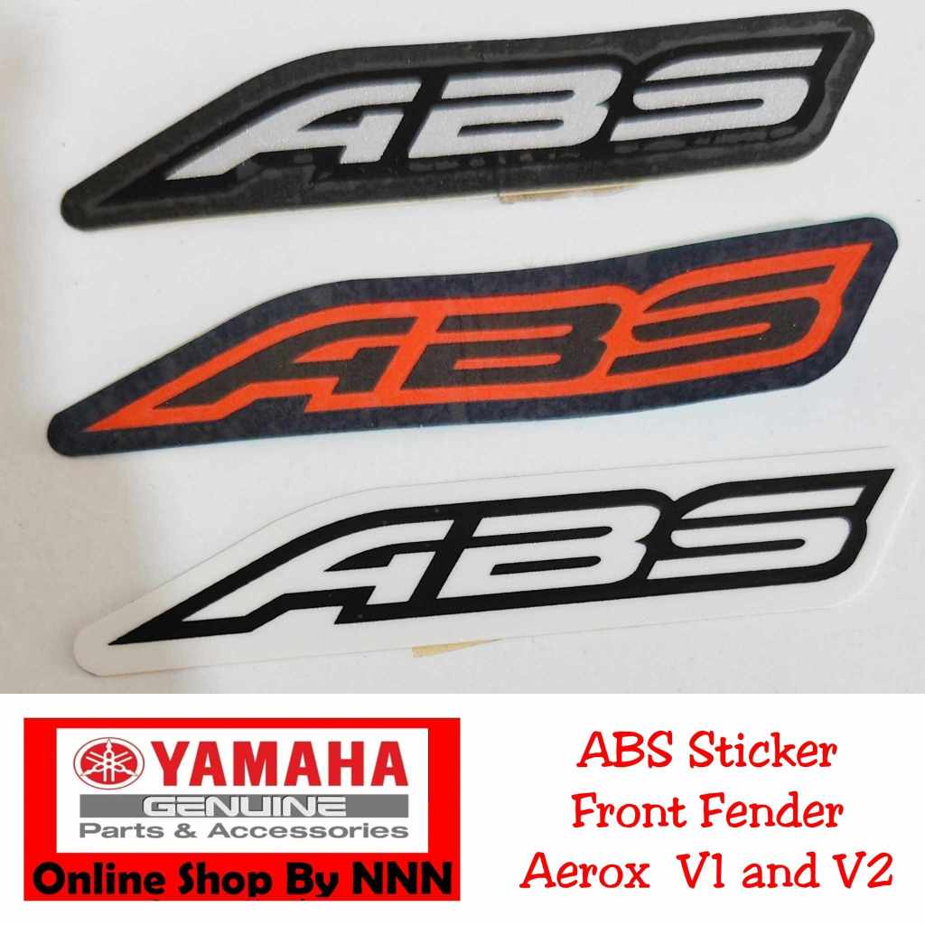 ABS STICKER FOR FRONT FENDER AEROX V1 AND V2 YAMAHA GENUINE PARTS ...