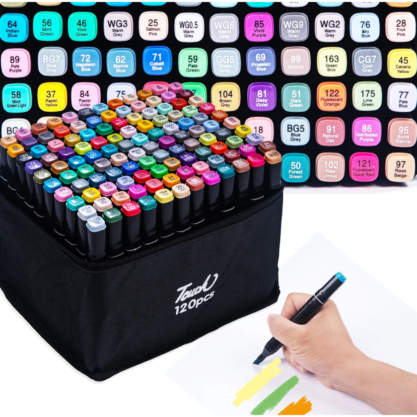 New 80 Colors Marker Alcohol Markers Set Color Pen Art Marker Pen ...