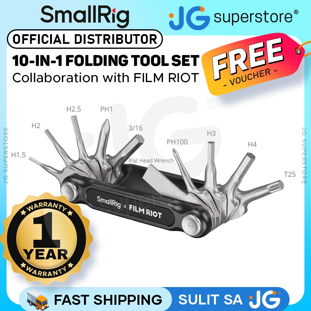 SmallRig x FILM RIOT 10-in-1 Foldable Portable Wrench Tool Set with 90 ...