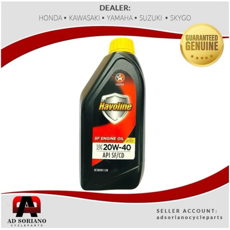 HAVOLINE 20w-40 1LITER | Shopee Philippines