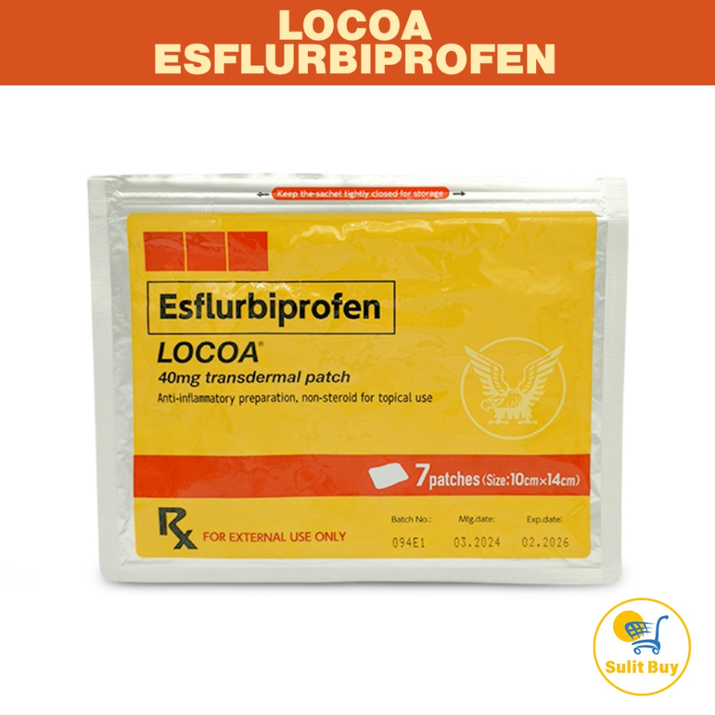 LOCOA Esflurbiprofen Transdermal Patch for Muscle Pain,Joint Pain,Back ...