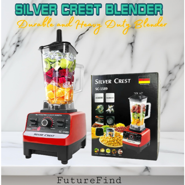 Silver Crest Multifunction Heavy Duty Juicer High Speed Fruit Mixer Electric Food Blender 4500W ...