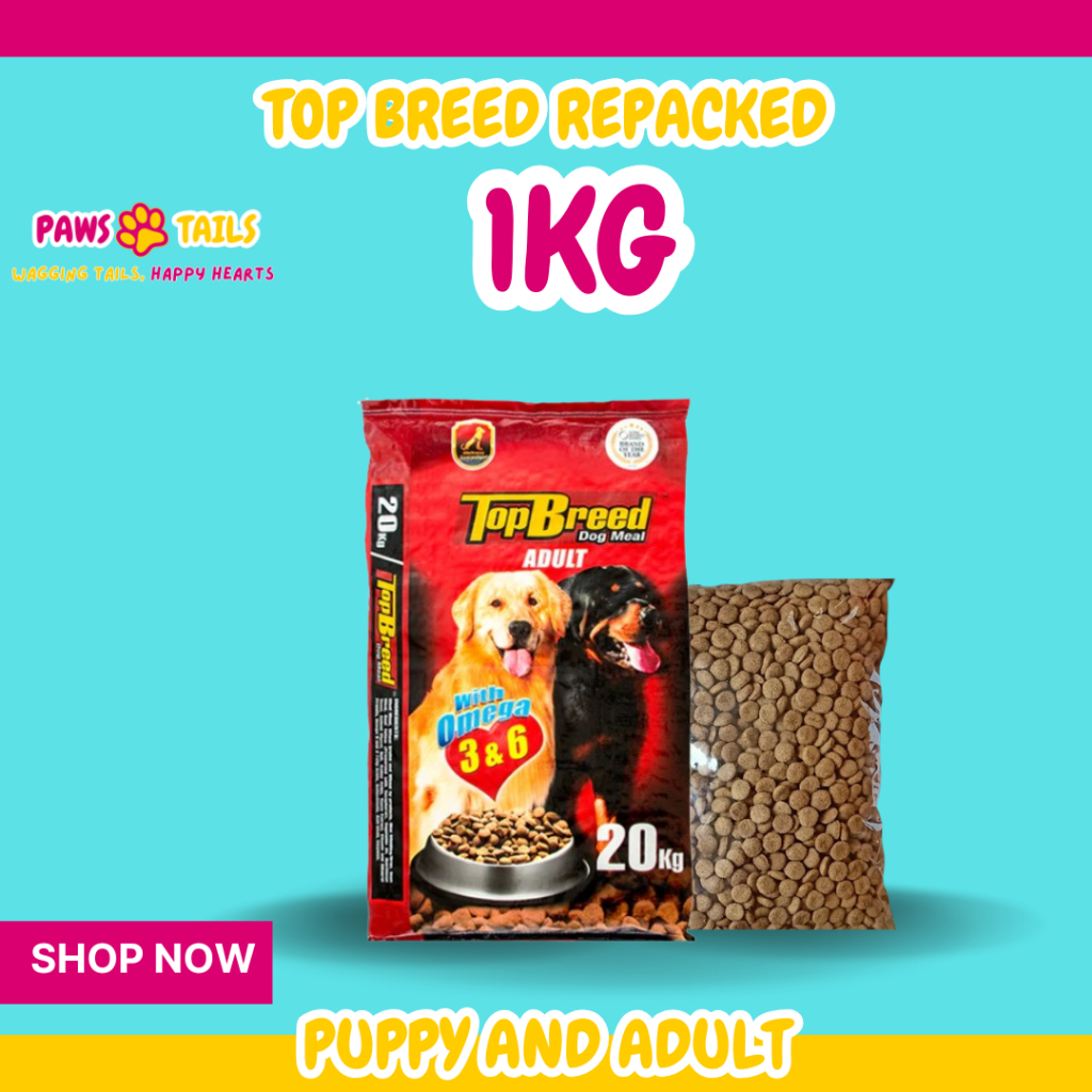 1kg Top Breed Puppy and Adult Dry Dog Food (REPACKED) Adult Topbreed ...