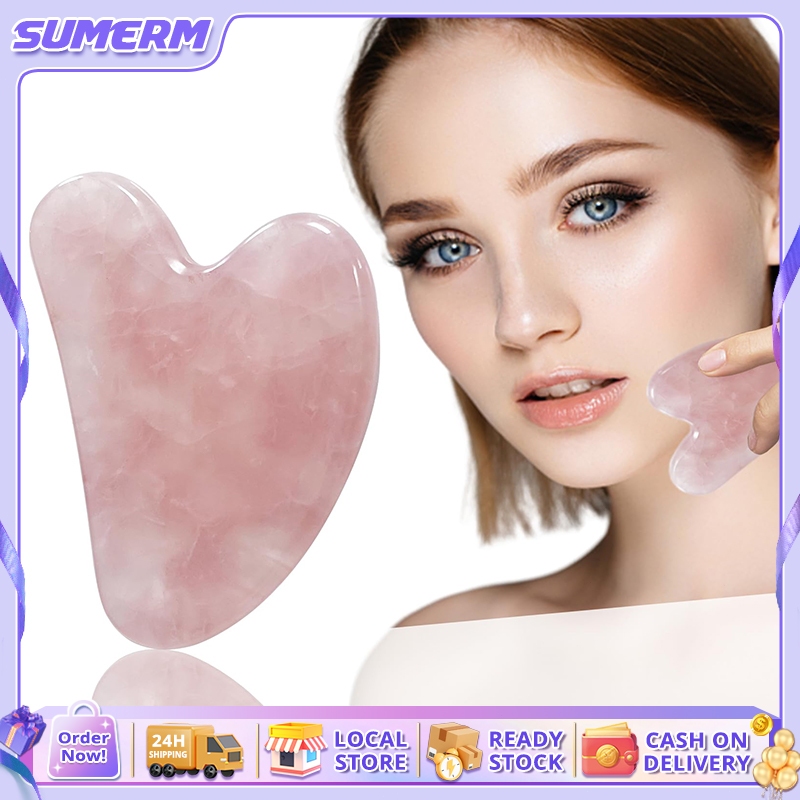 Gua Sha Scraping Board White Ceramic Massager for Slimming Face and ...