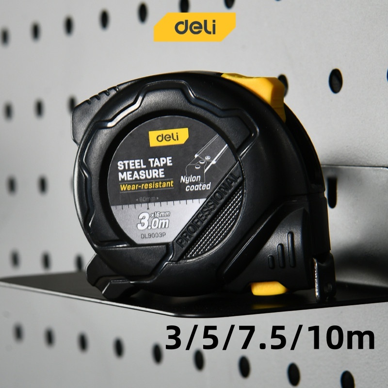 Deli Tools Measuring Tapes Professional Nylon Coating Metro Steel Heavy ...