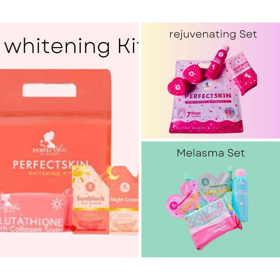 Perfect Skin Beauty Sets - Rejuvenating, Melasma and Whitening Set ...