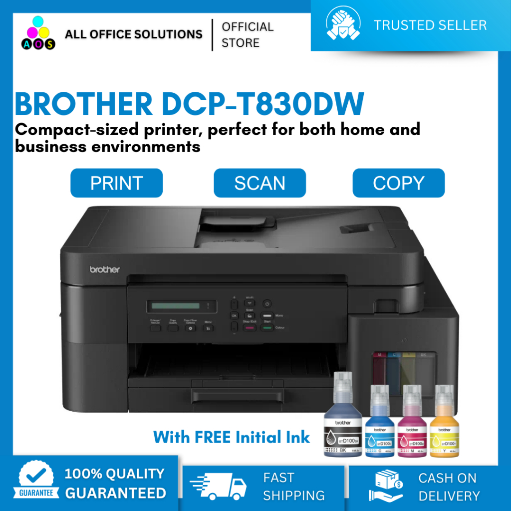 Brother DCP-T830DW Ink Tank Printer | Shopee Philippines