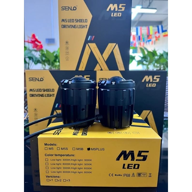 SENLO M5 PLUS 100WATTS MINI DRIVING LIGHT 6-MONTHS WARRANTY | Shopee ...