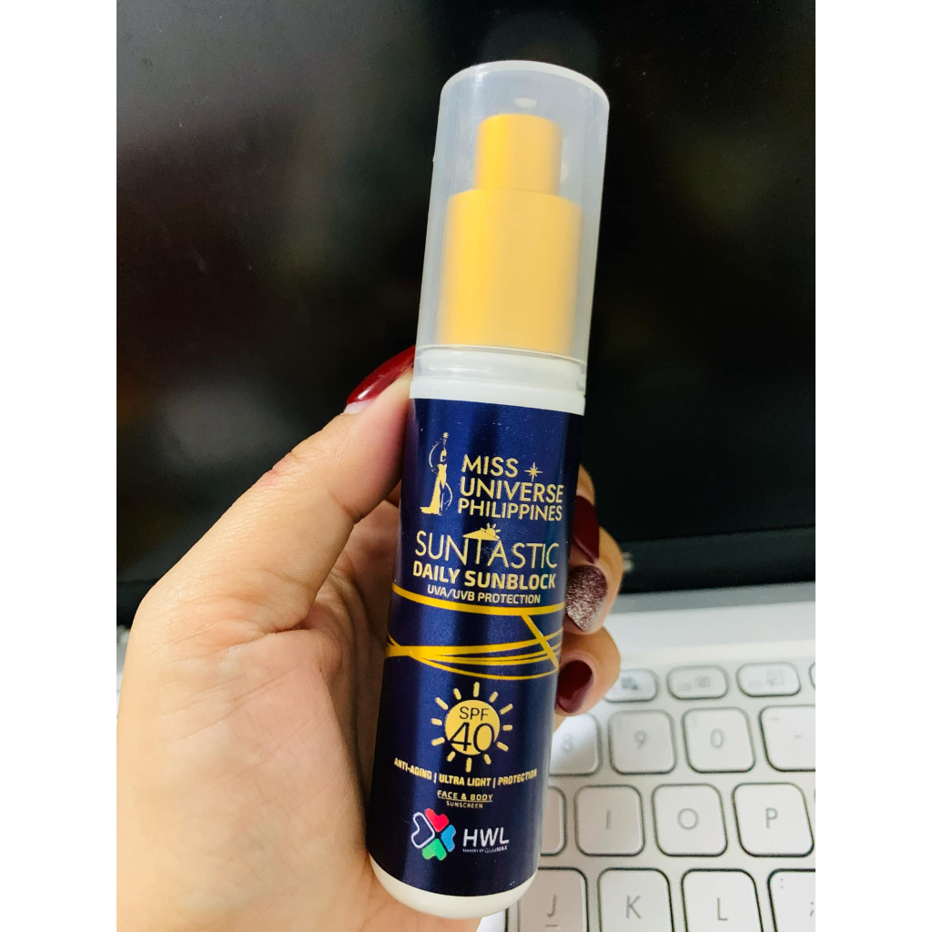 HWL Miss Universe Suntastic Sunblock SPF 40 PA++ UVA/UVB Protection ...