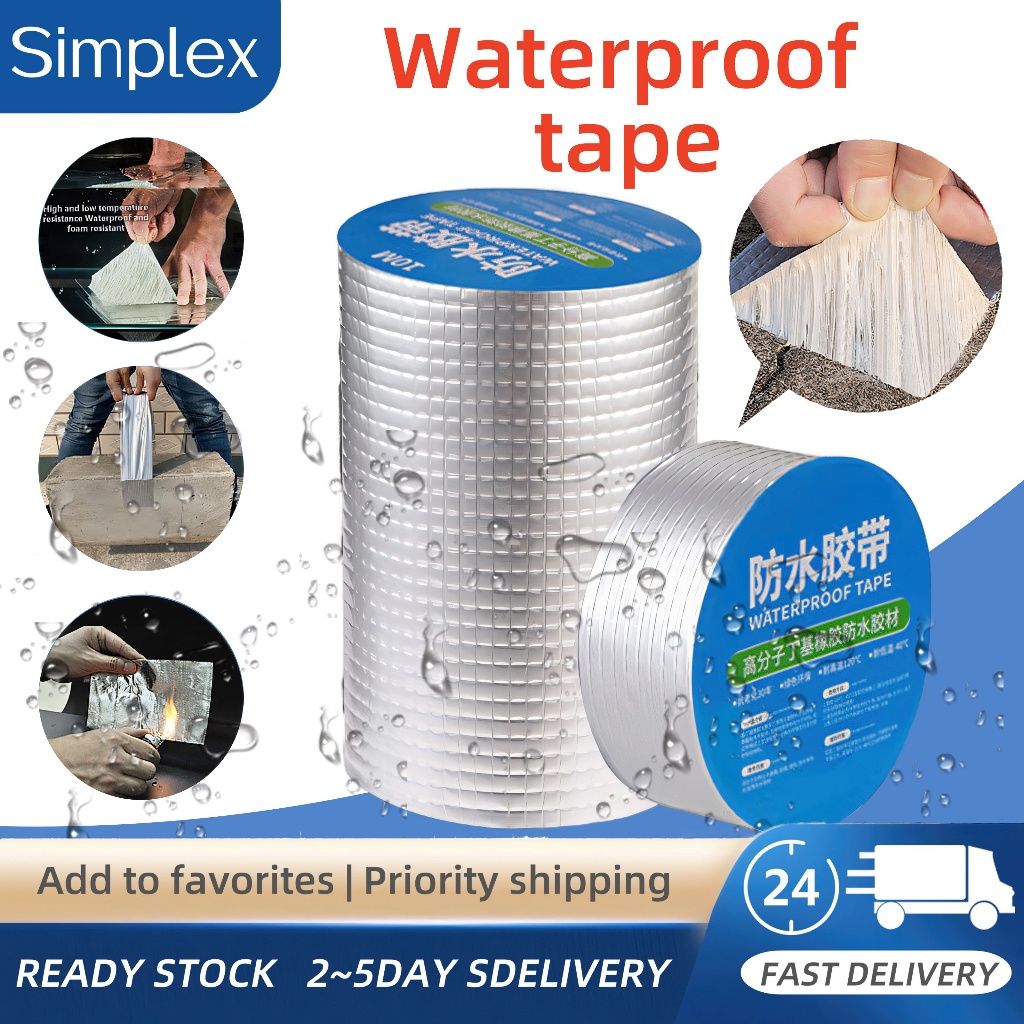 Aluminum Foil Butyl Waterproof Tape For roof leak Roof Sealant Wall ...