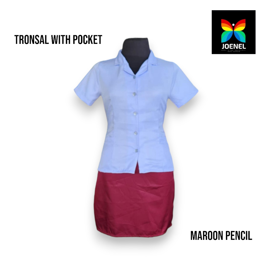 Joenel school and office uniform Peachtwill straight cut blouse with ...