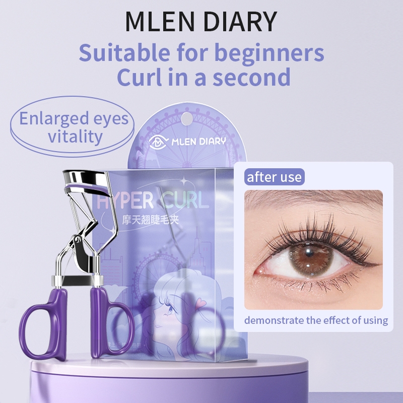 MLEN DIARY Eyelash Curler Curling Lasting Stereotype Fits All Eye ...