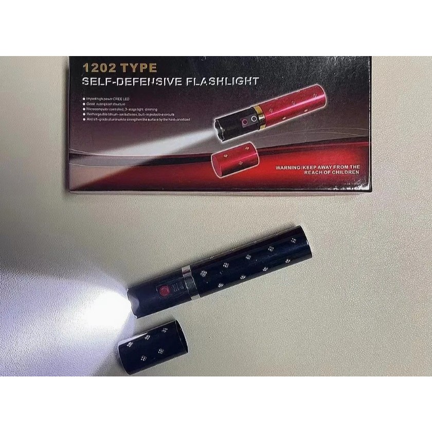 [RESTOCK] NEWLY 1202 Type Self-Defense Rechargeable Flashlight Built-in ...