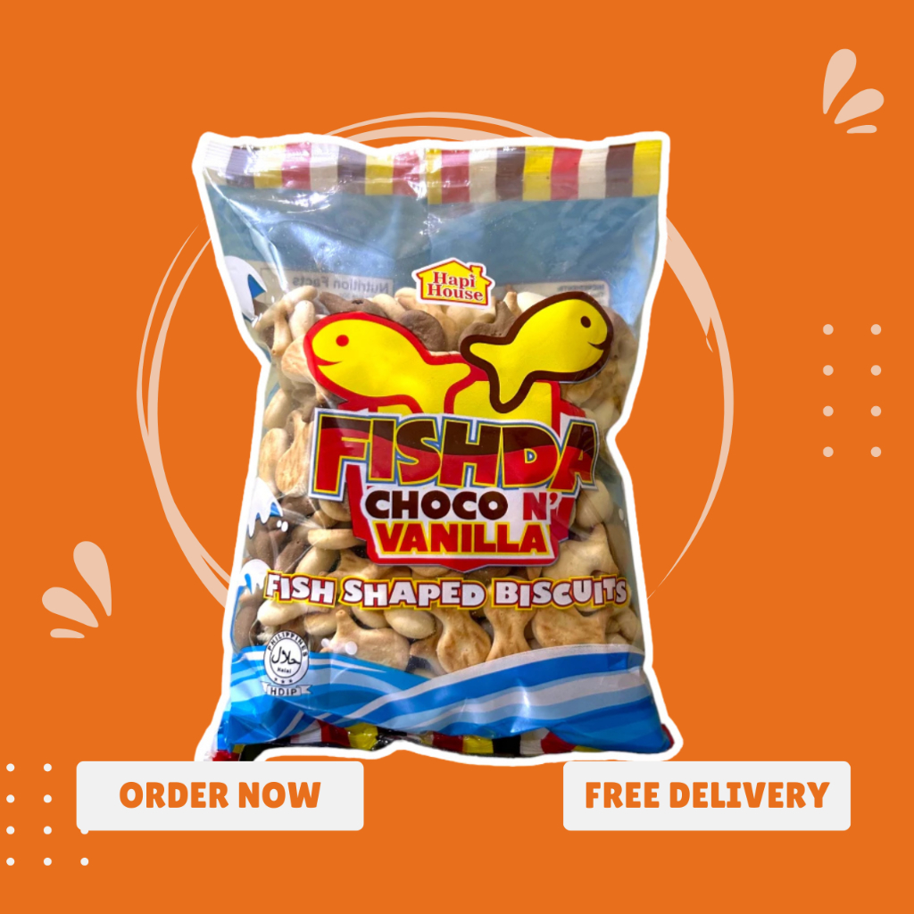TOP NOTCH FISHDA CHOCO N' VANILLA BISCUIT (200 GRAMS) | Shopee Philippines
