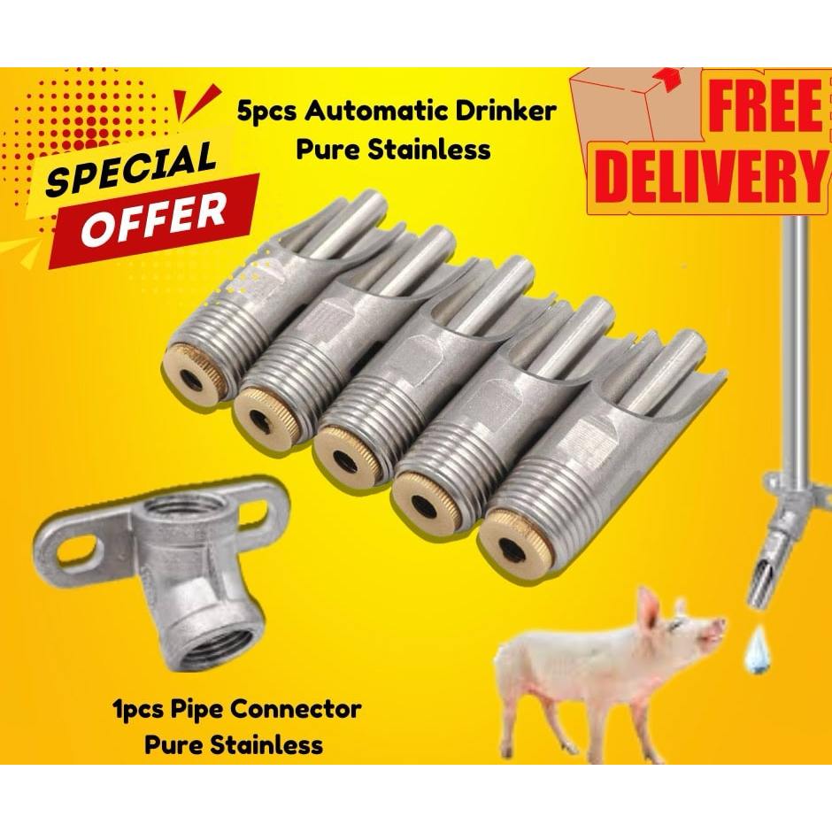 Animal Drinker 5 Pieces Set with Pipe | Shopee Philippines