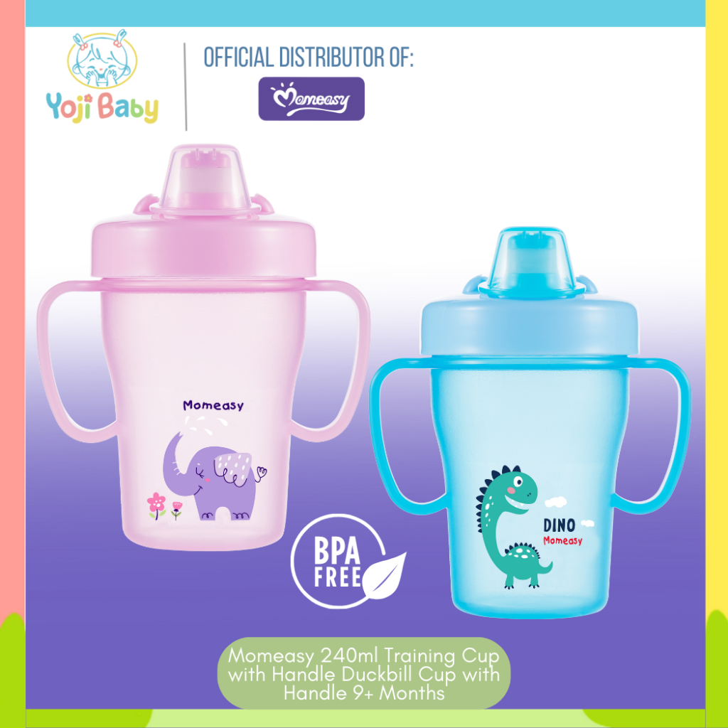 Momeasy 7oz/210ml Training Cup with Handle Duckbill Cup with Handle ...